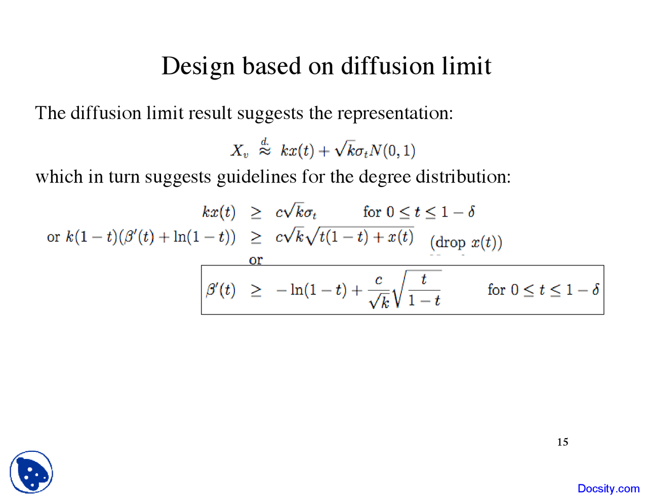 Design Based On Diffusion Limit Buisness Management Lecture Slides