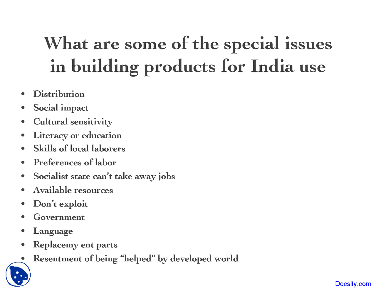 Distribution Marketing Lecture Slides Docsity
