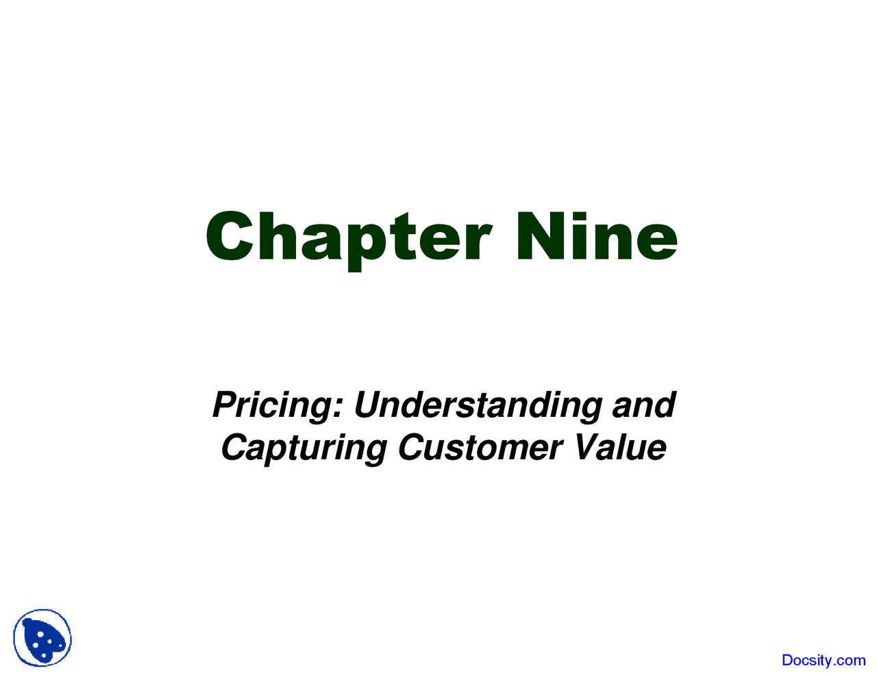 Capturing Customer Value Marketing Lecture Slides Docsity