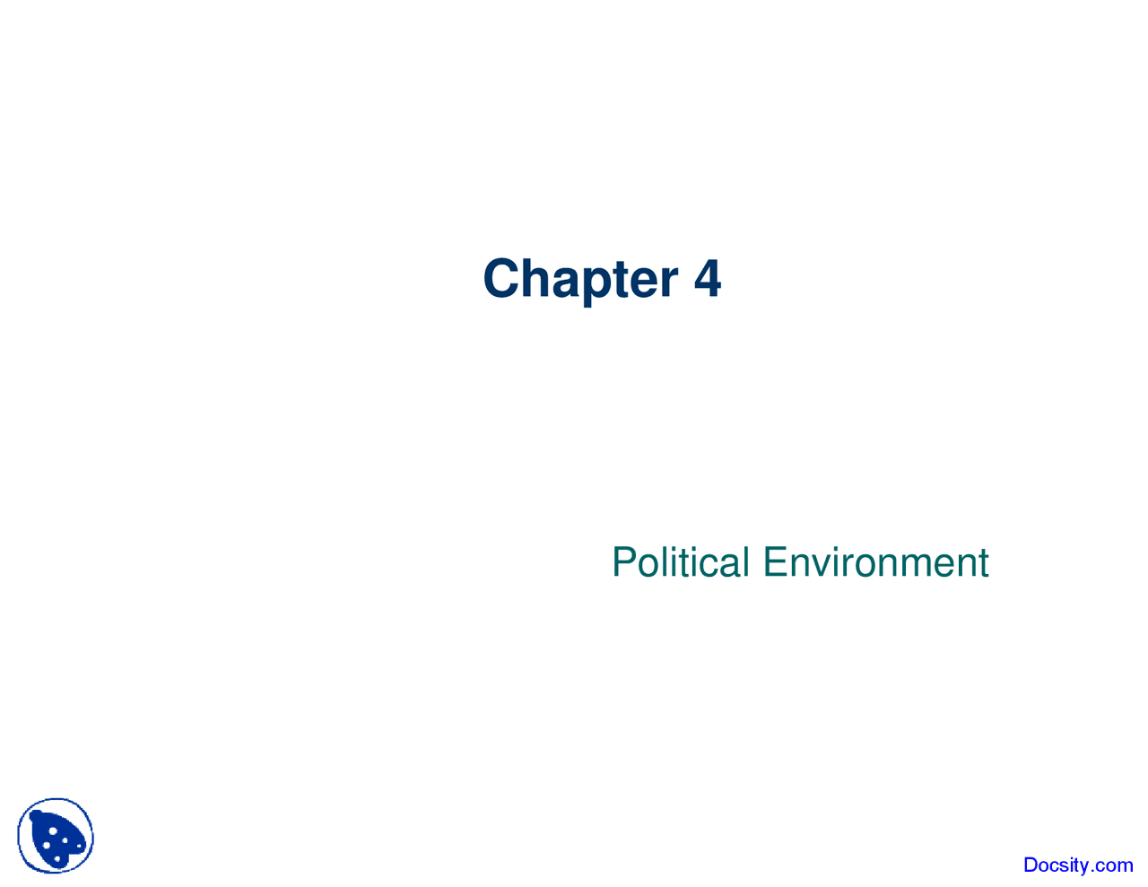 Political Environment Marketing Lecture Slides Docsity