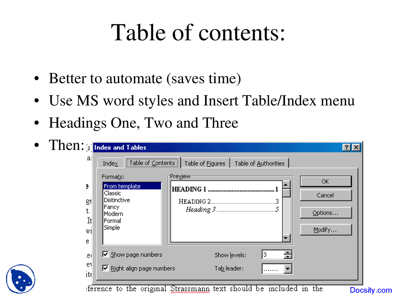 Referencing Techniques Buisness Management Lecture Slides Docsity