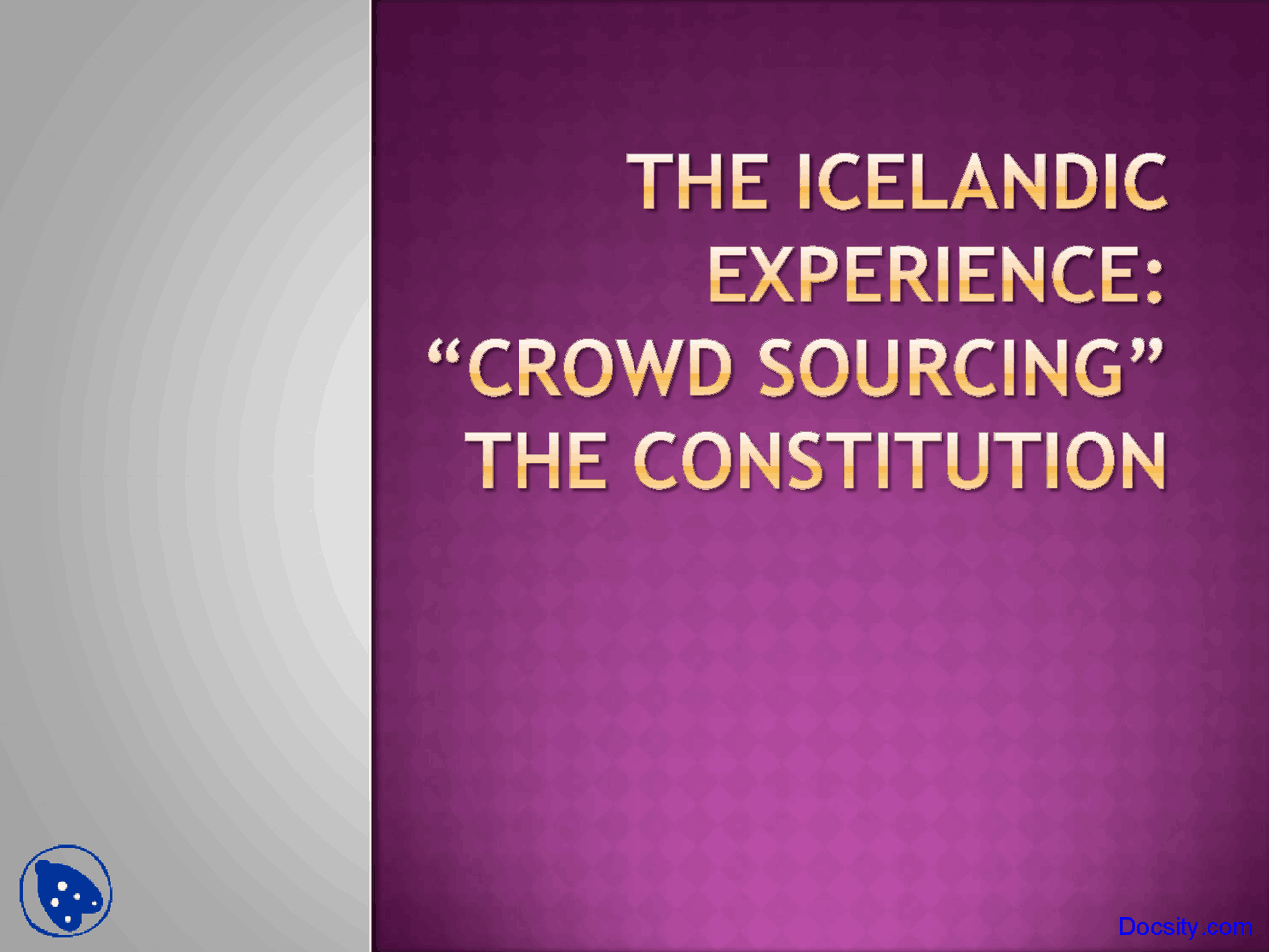 The Icelandic Experience Buisness Management Lecture Slides Docsity