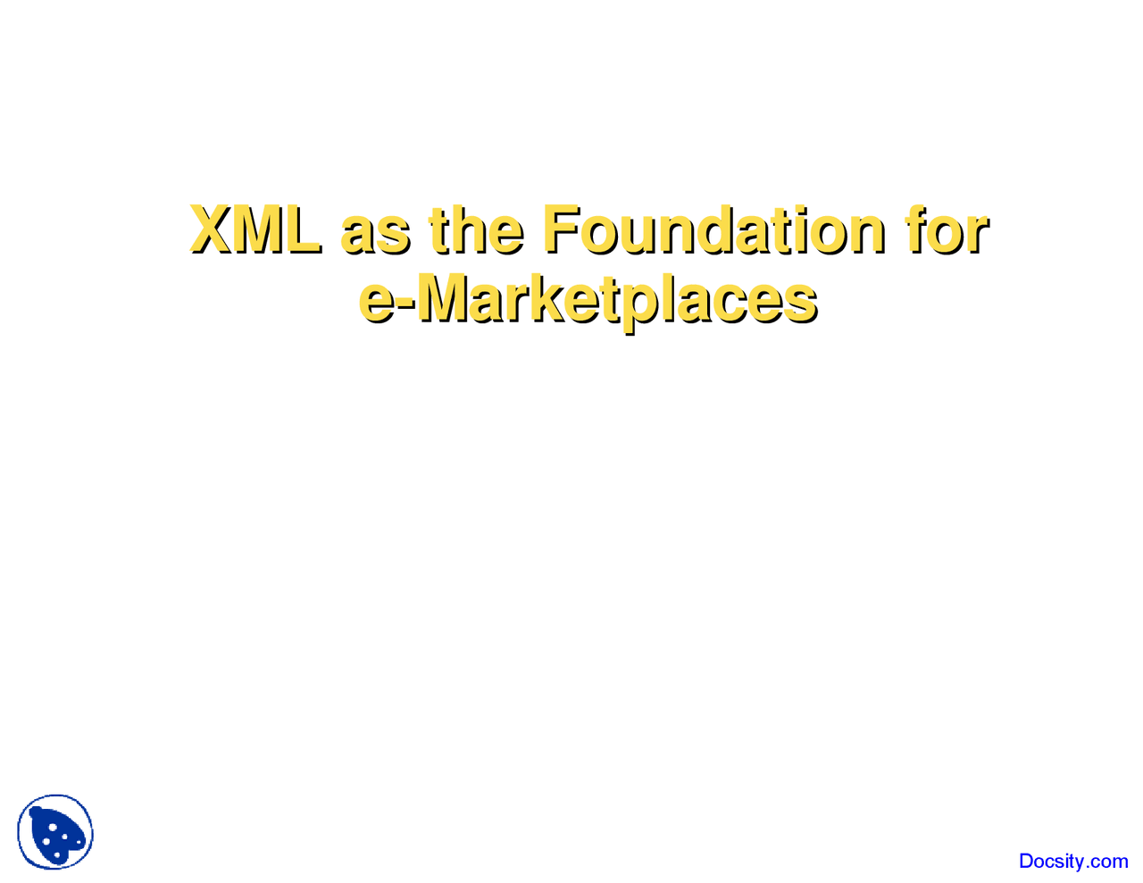 Traditional Electronic E Commerce Lecture Slides Docsity
