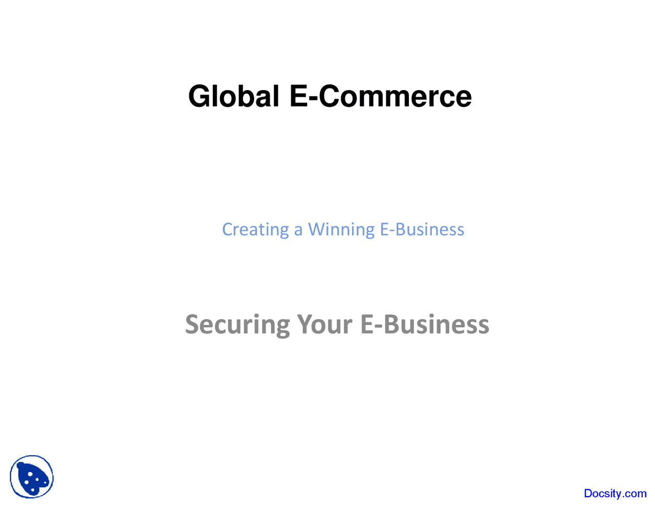 Risk Management - E-Commerce - Lecture Slides | Slides Fundamentals of ...