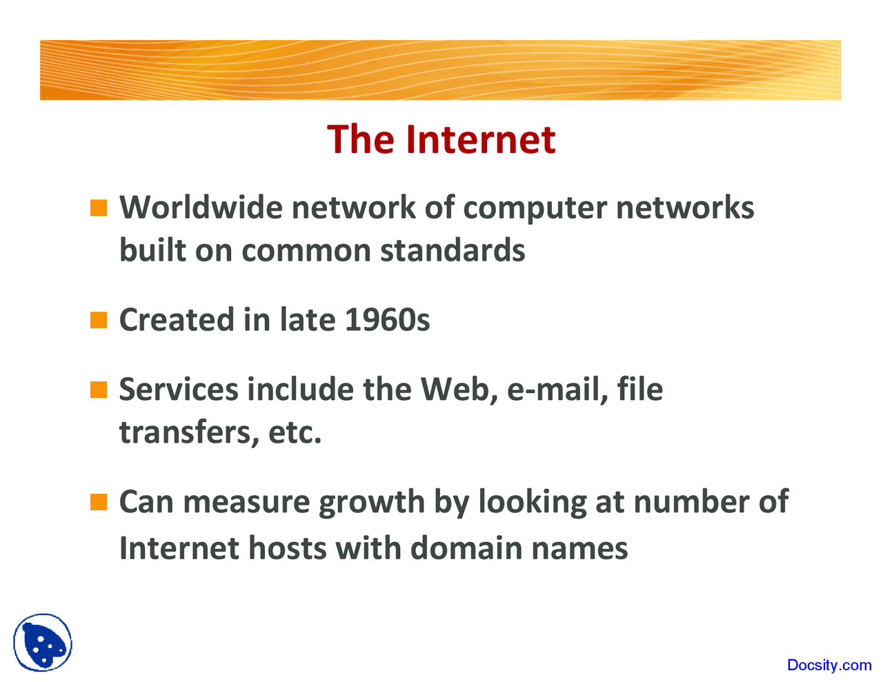 The Internet E Commerce Lecture Slides Docsity
