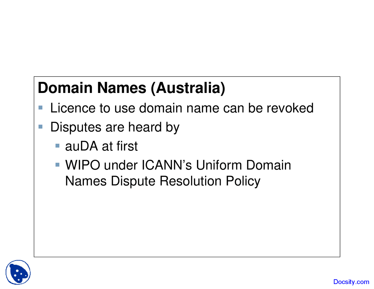 Domain Names and Trademarks: Infringement and Dispute Resolution ...