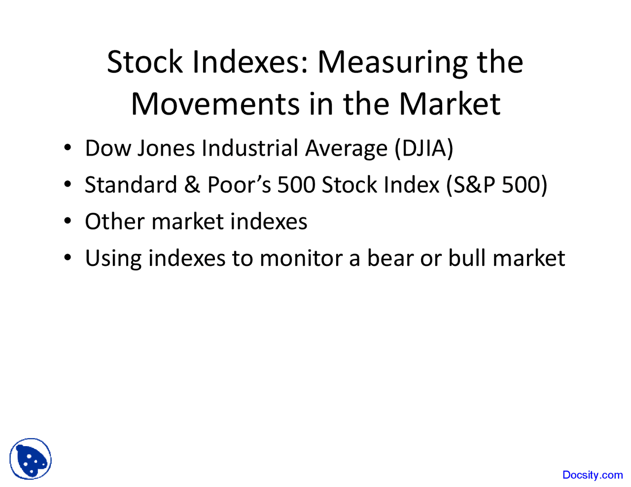 Understanding Stock Market Indexes & Classifications: DJIA, S&P 500 ...