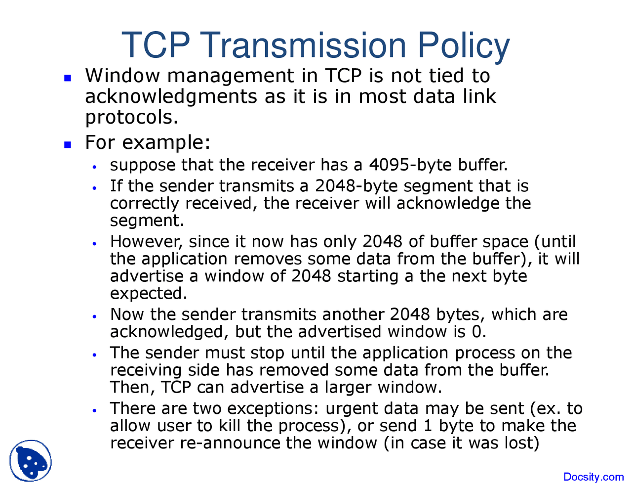 Transmission Policy E Commerce Lecture Slides Docsity