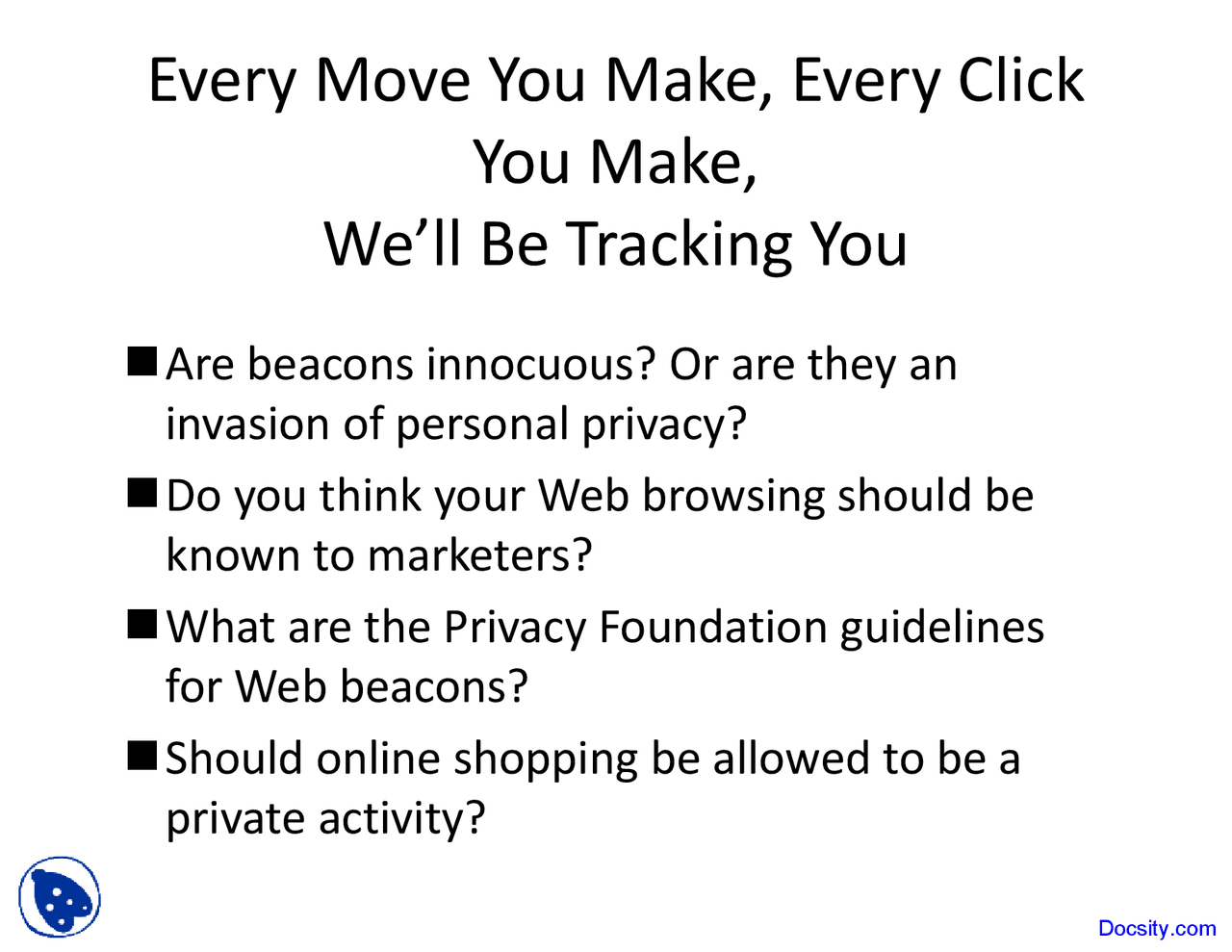 Relational Database - E-Commerce - Lecture Slides - Docsity