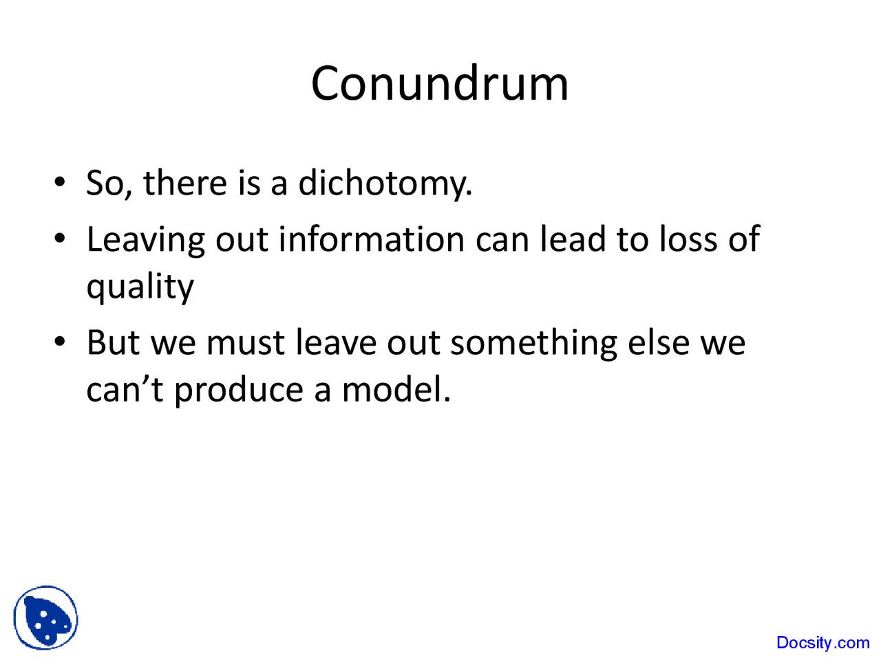 Conundrum Banking Lecture Slides Docsity