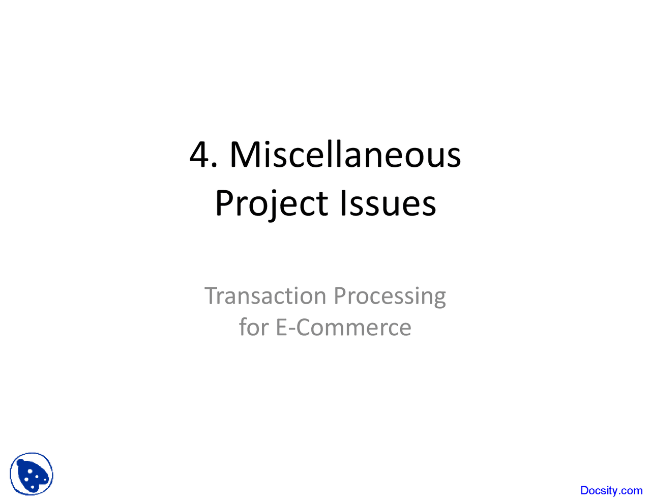 Lock Conversions E Commerce Lecture Slides Docsity