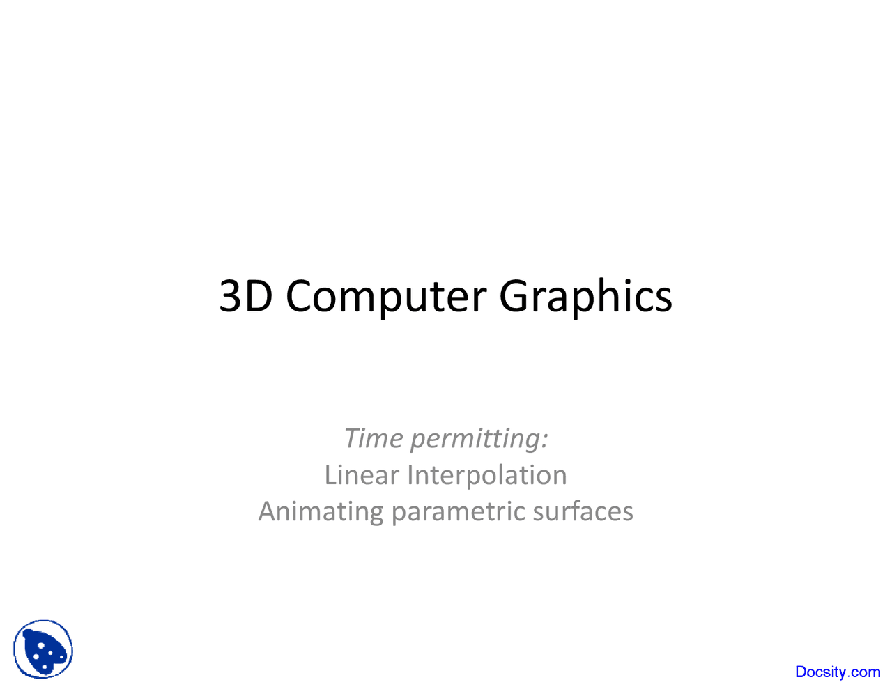 Linear Interpolation E Commerce Lecture Slides Docsity