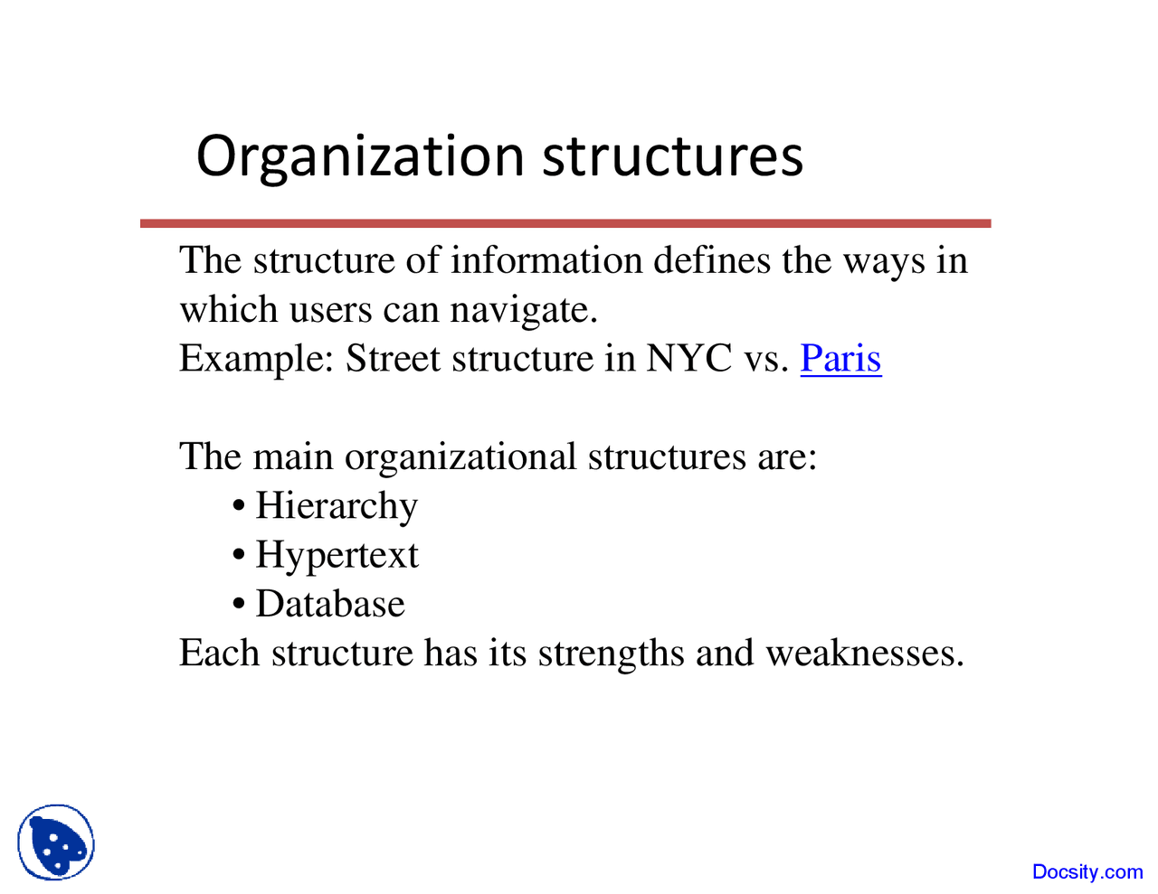 Organization structures - E-Commerce - Lecture Slides | Slides ...