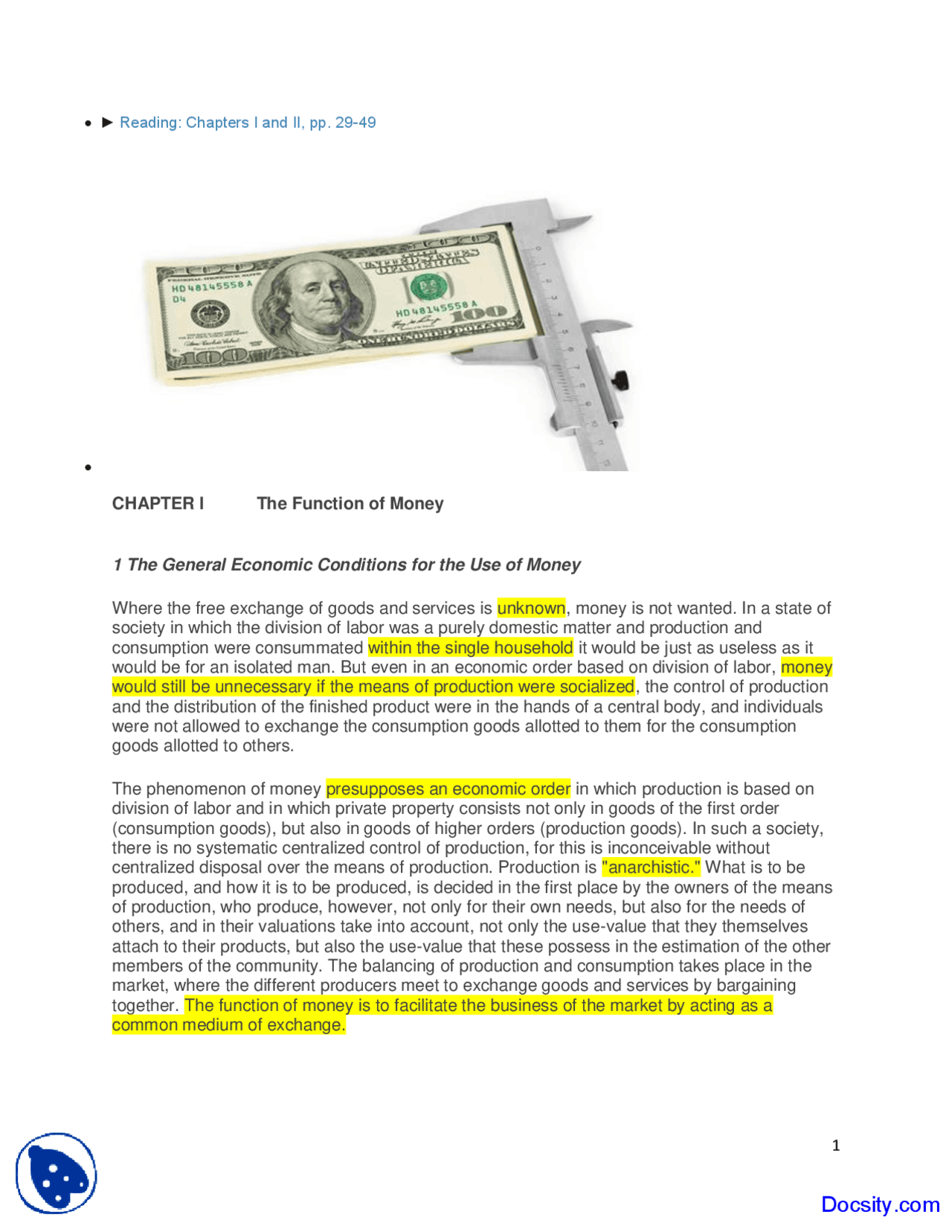 The Role of Money as a Medium of Exchange: Historical Development and ...