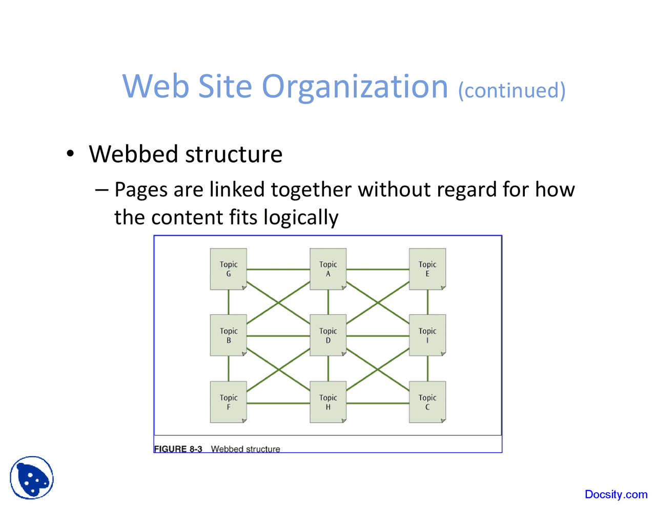 Webbed Structure - E-Commerce - Lecture Slides - Docsity