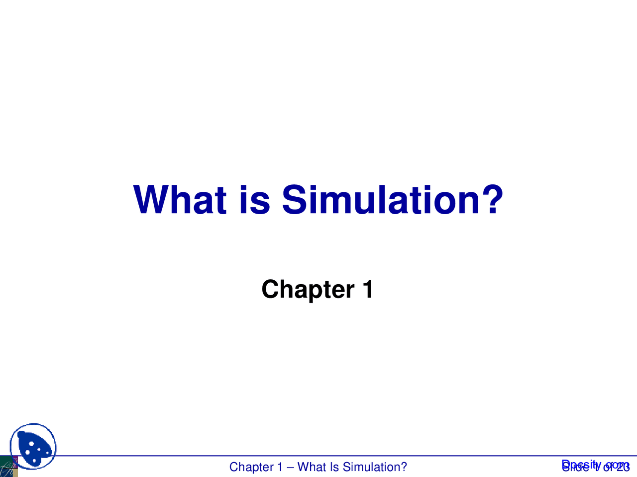 Simulation Banking Lecture Slides Docsity