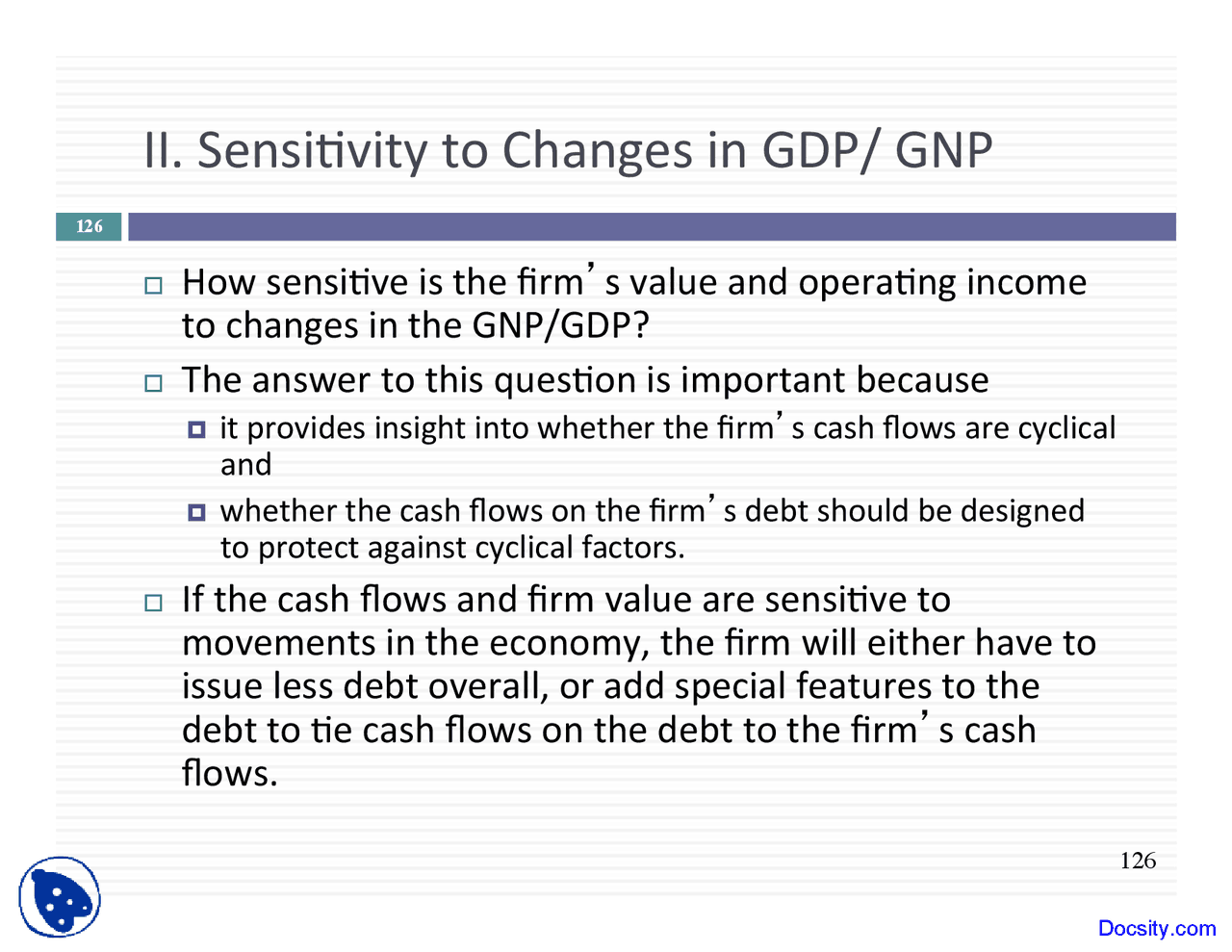 Sensitivity E Commerce Lecture Slides Docsity