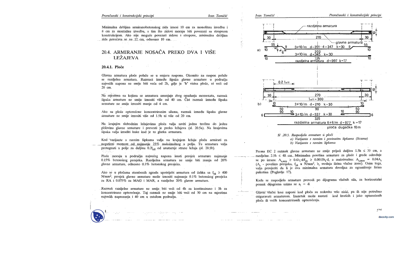 Betonske konstrukcije-Skripta-Konstrukcije-Gradjevina 12 | Rezime' predlog Konstrukcije - Docsity
