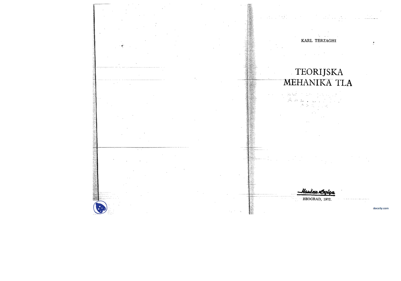 Mehanika tla-Skripta-Gradjevina 1 | Rezime' predlog Konstrukcije - Docsity