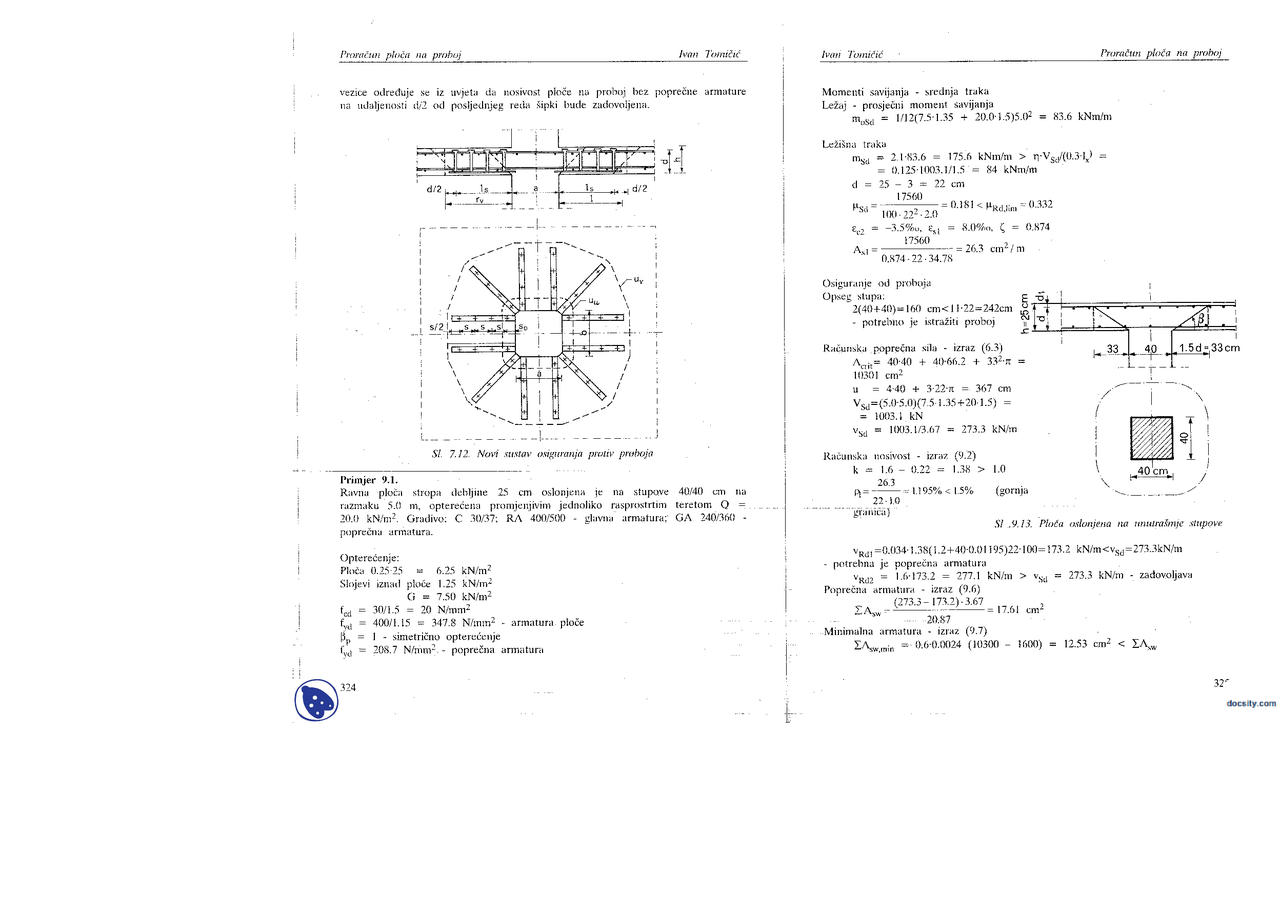 Betonske konstrukcije-Skripta-Konstrukcije-Gradjevina 8 | Rezime' predlog Konstrukcije - Docsity