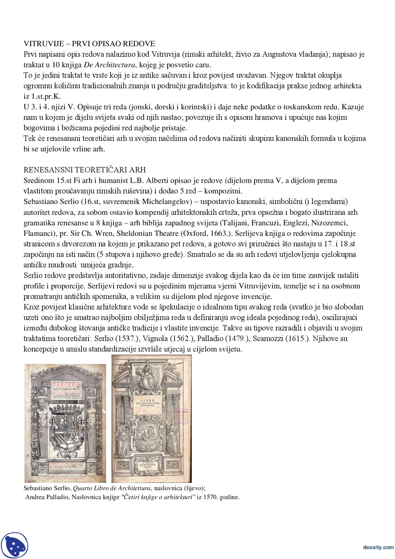 Uvod u arhitekturu-Skripta-Arhitektura 6 | Rezime' predlog Arhitektura - Docsity