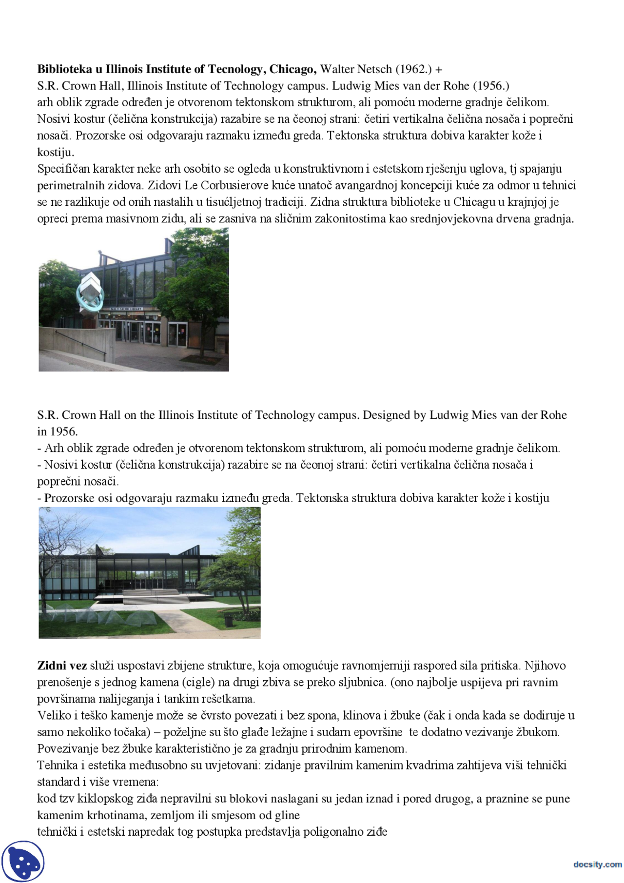 Uvod u arhitekturu-Skripta-Arhitektura 4 | Rezime' predlog Arhitektura - Docsity