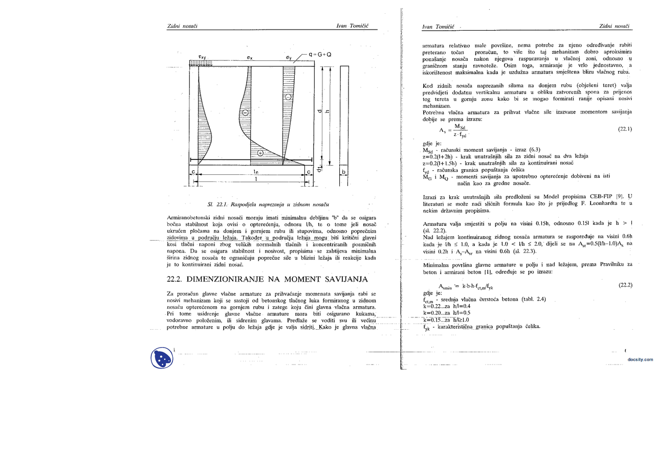 Betonske konstrukcije-Skripta-Konstrukcije-Gradjevina 15 | Rezime' predlog Konstrukcije - Docsity