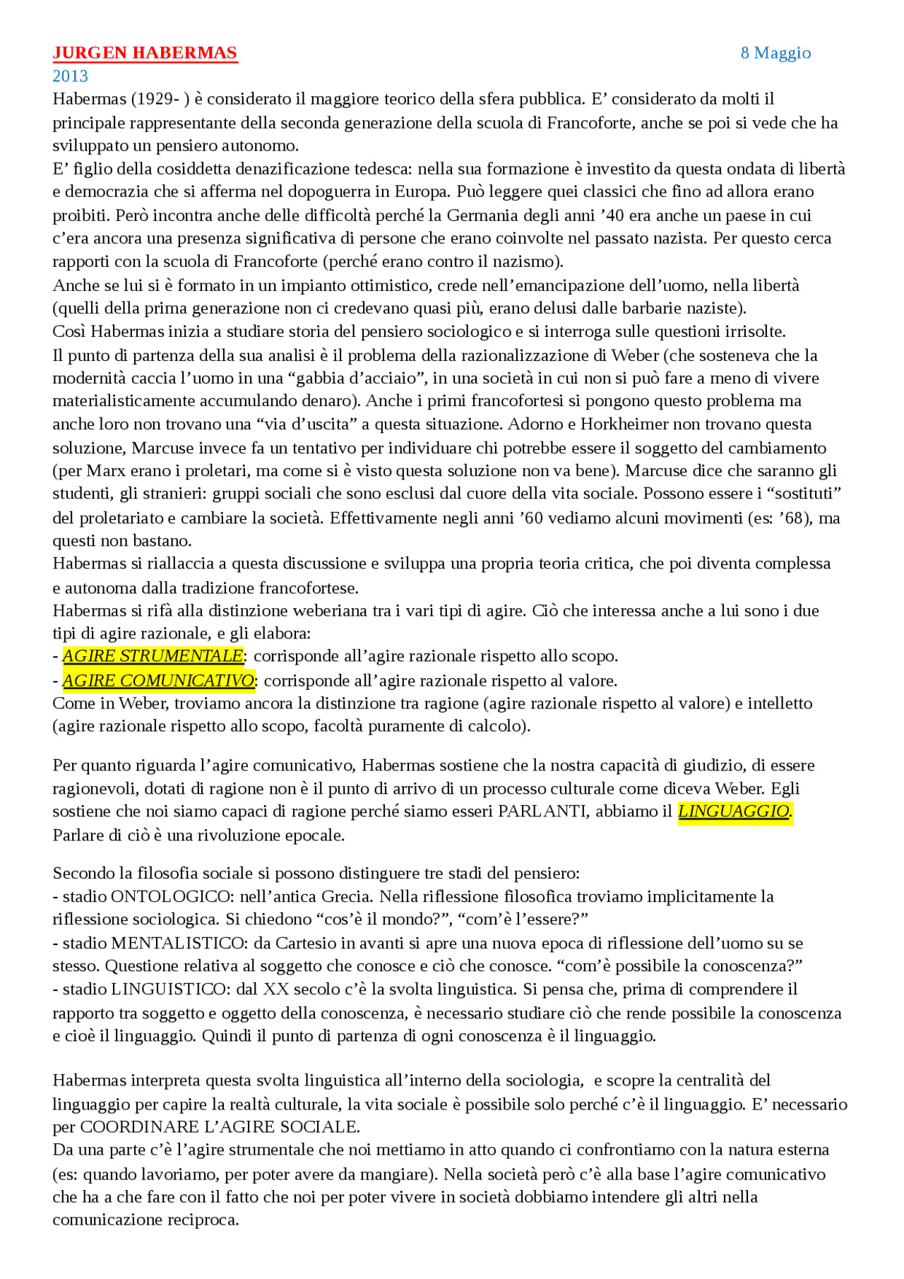Habermas Docsity