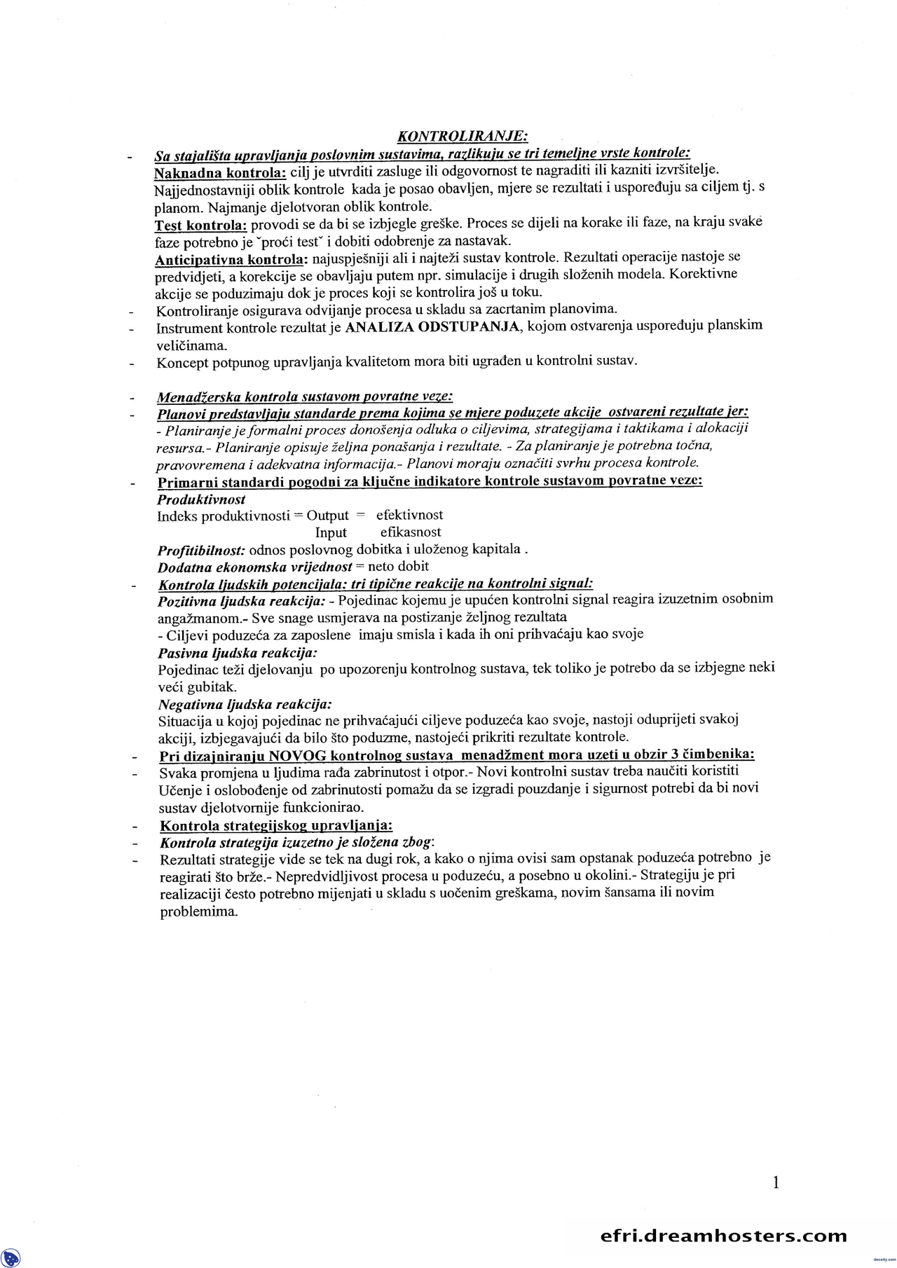 Razvoj preduzetnistva-Beleska-Menadzment-Ekonomija (1) | Beleške' predlog Business Management ...