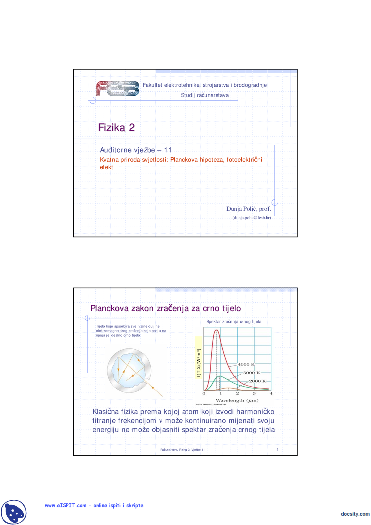 Racunarstvo-Vezbe-Fizika 2-Elektrotehnika (10) | Vežbe' predlog Fizika - Docsity