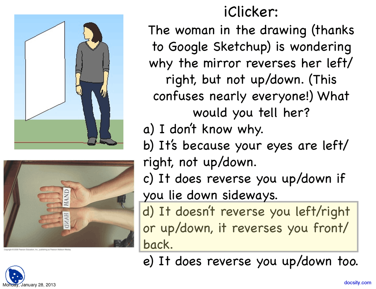 Images From Mirrors Optics And Modern Physics Lecture Slides Docsity