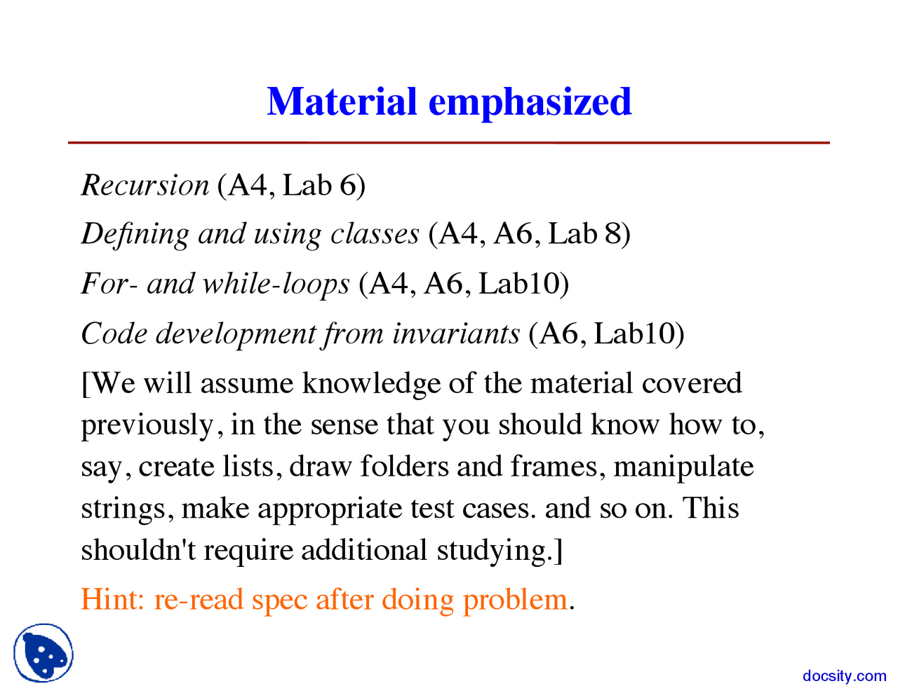 Recursive Implementation Introduction To Computing Using Python Lecture Slides Docsity