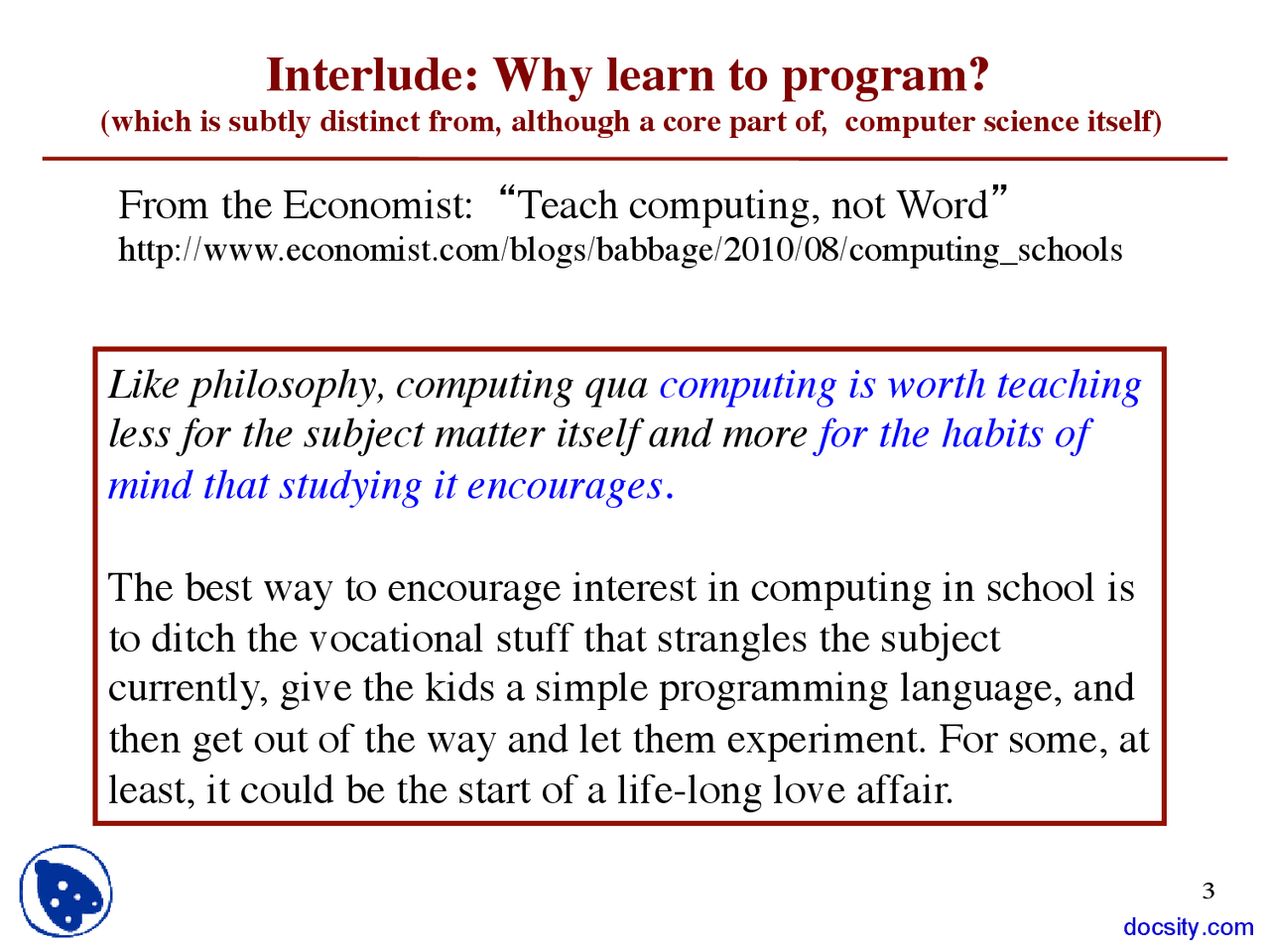 Types And Expressions Introduction To Computing Using Python Lecture Slides Docsity