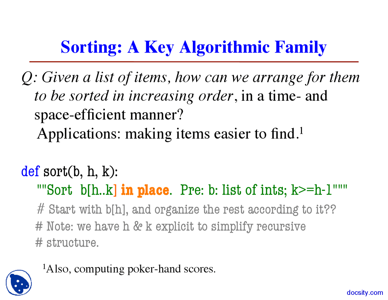 Sequence Algorithms Introduction To Computing Using Python Lecture Slides Docsity