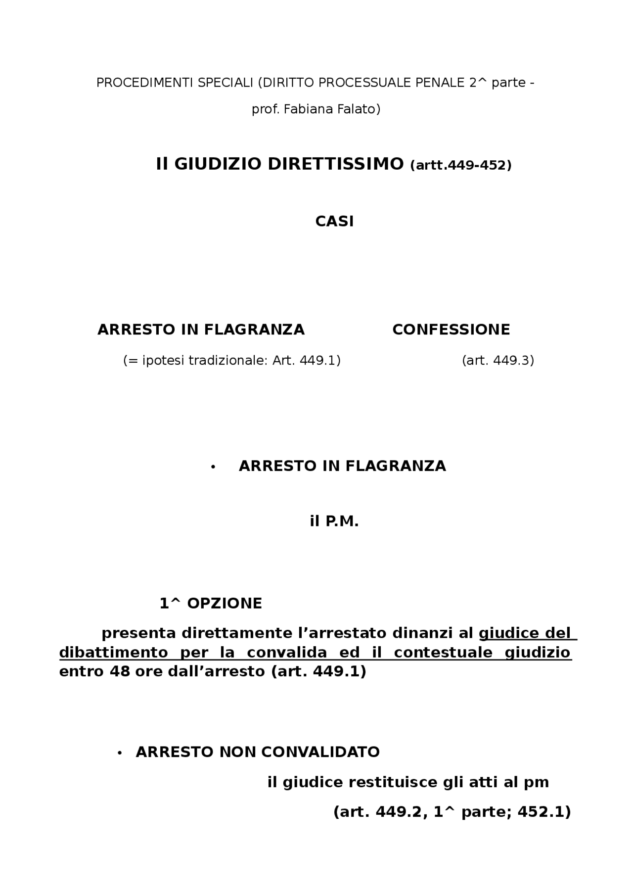 Schema Giudizio Direttissimo Schemi E Mappe Concettuali Di Diritto