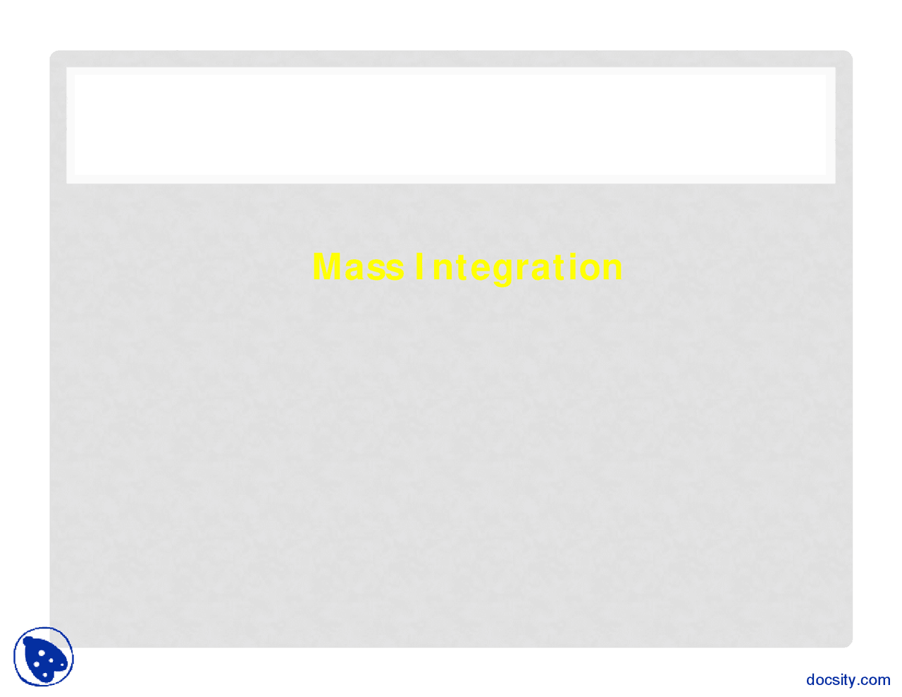 Mass Integration, Equilibrium - Process Design Practice - Lecture ...