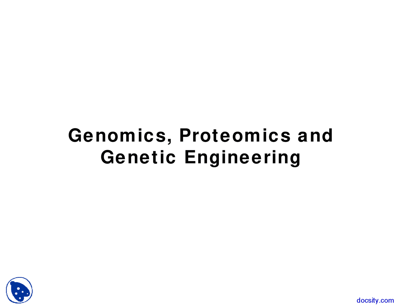 Genomics Proteomics Introduction To Genetics Lecture Slides Docsity