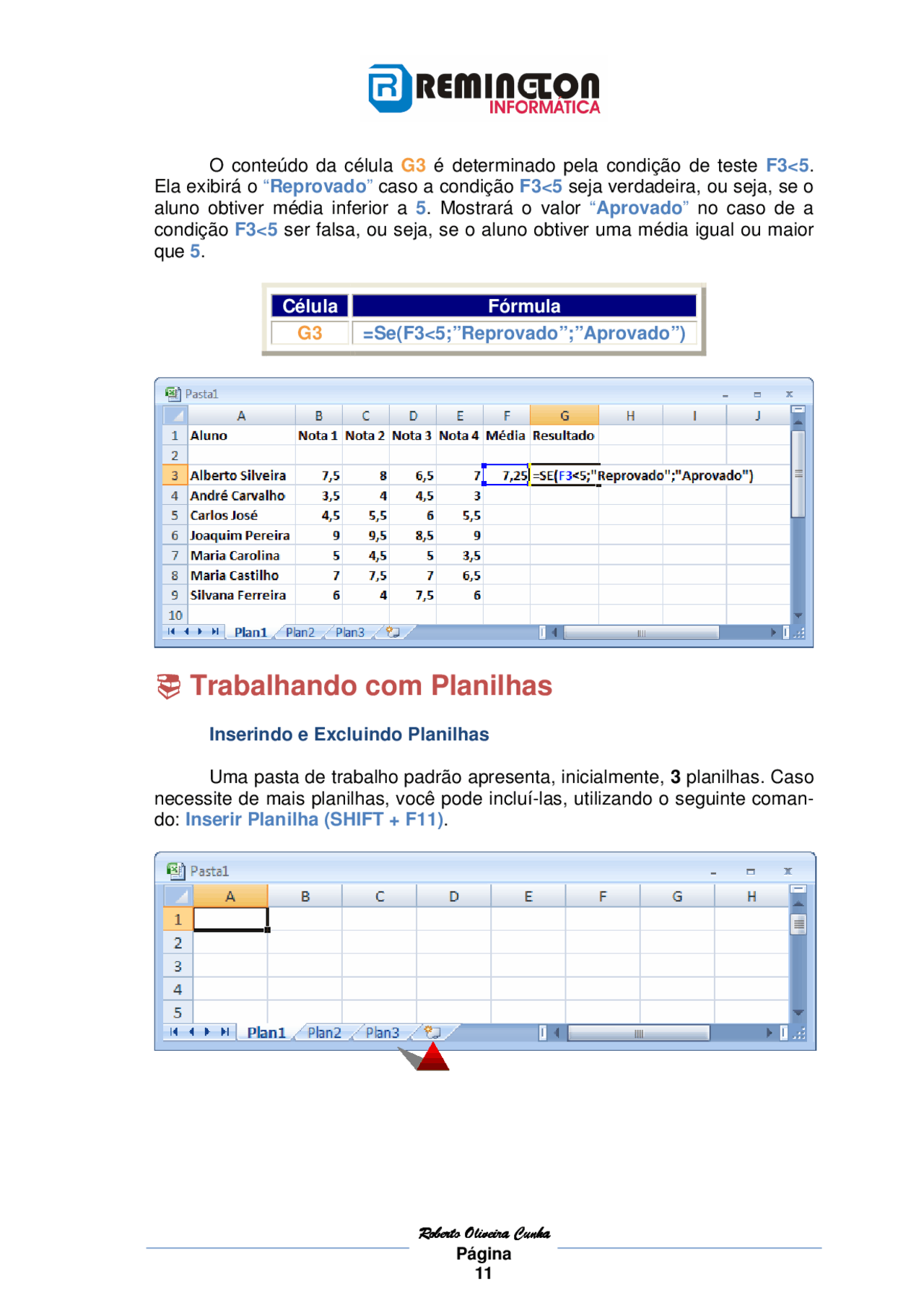 Microsoft Excel 2007 Apostilas Informática Part3 Docsity