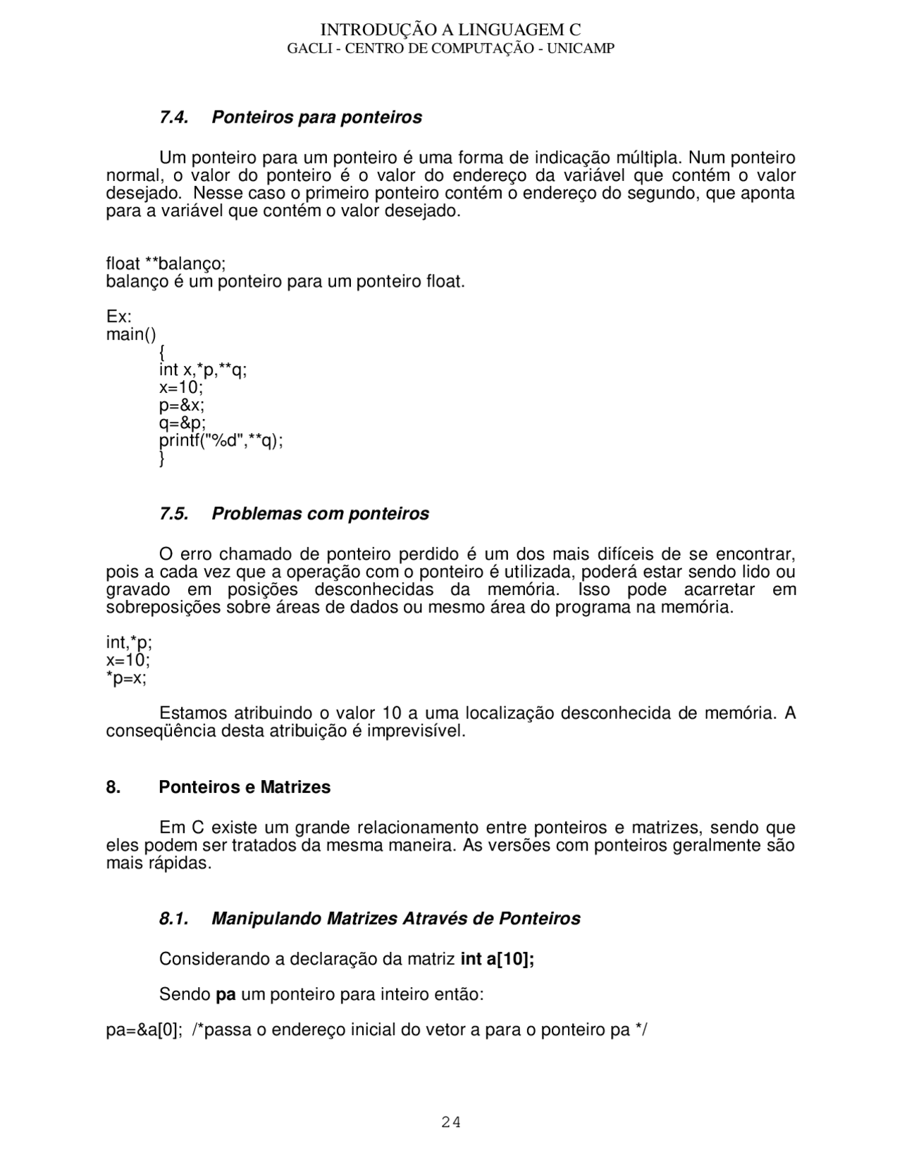 Linguagem C Apostilas Informática Part3 Docsity