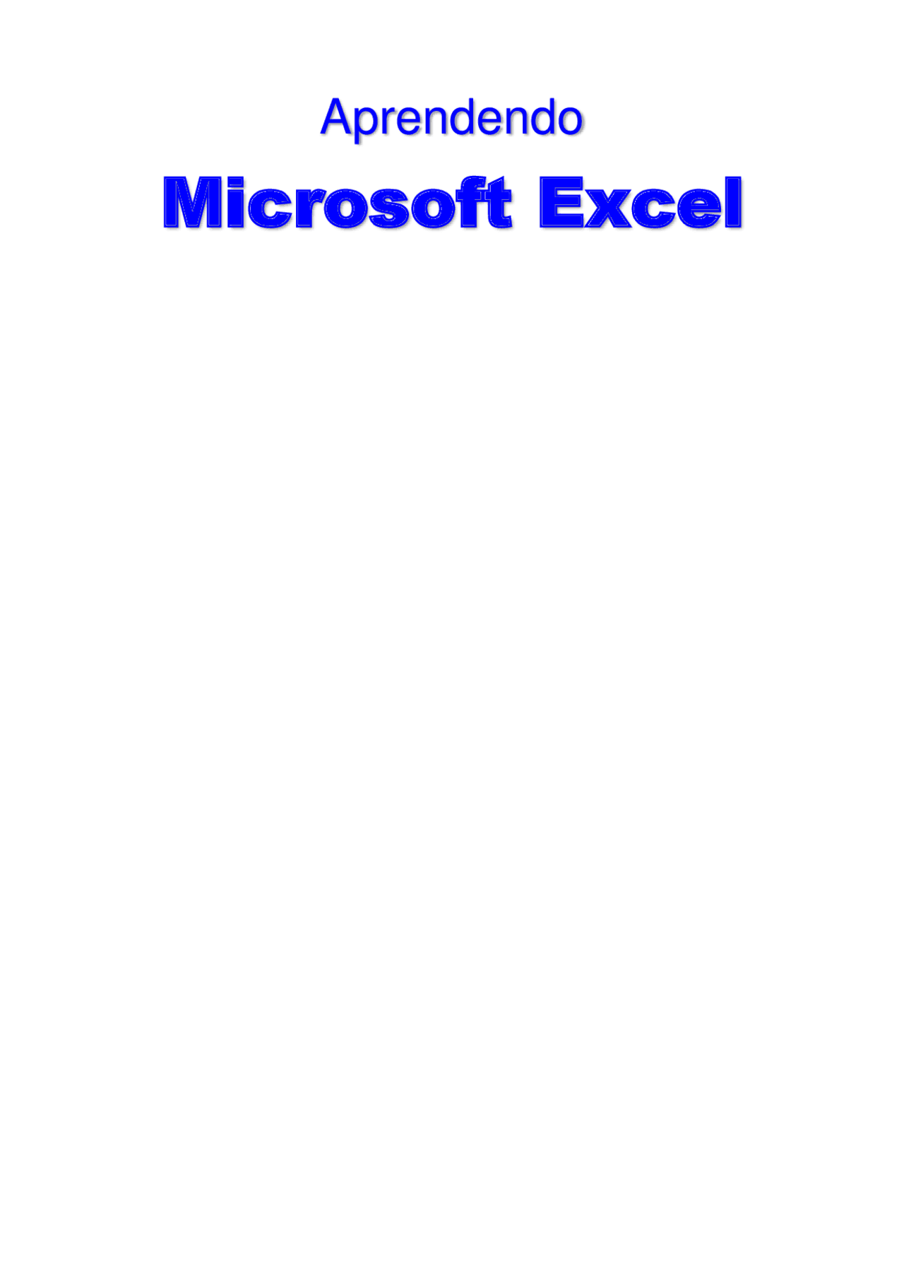 Microsoft Excel Apostilas Informática Part1 Docsity