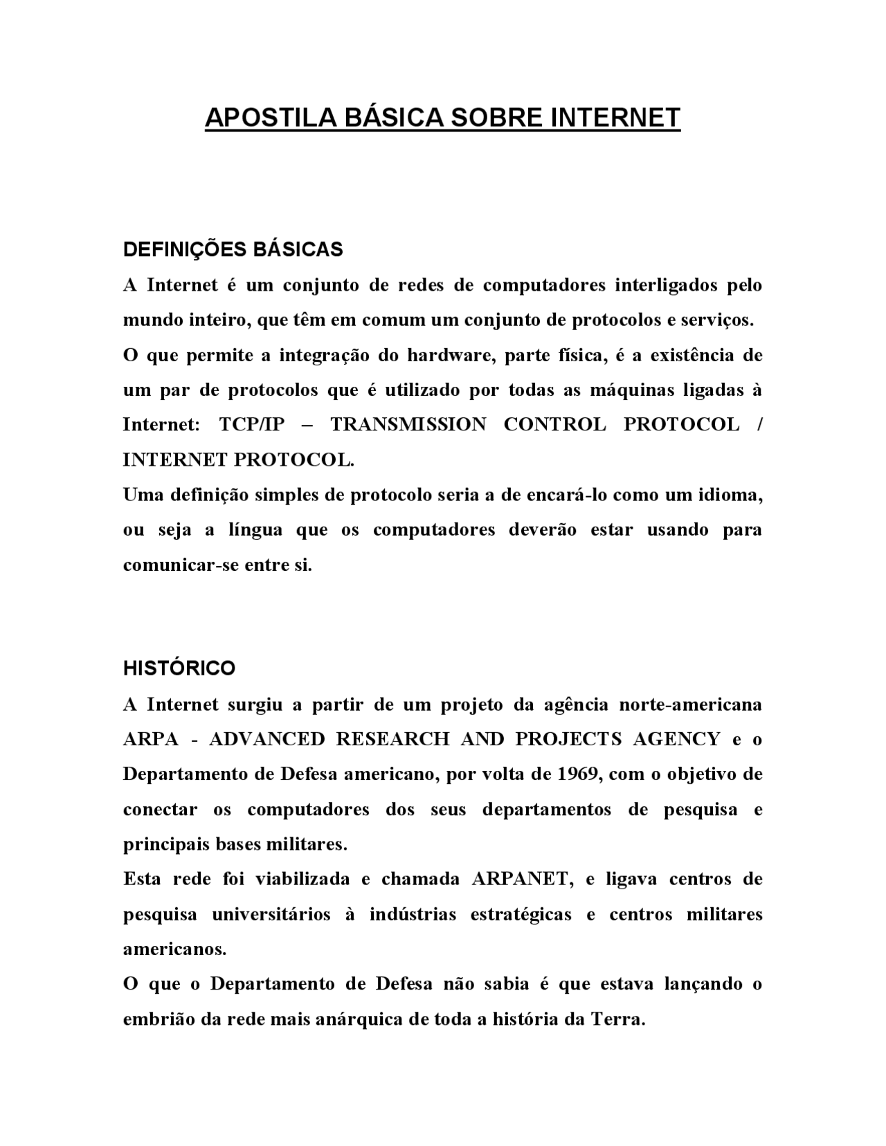Internet Apostilas Informática Docsity