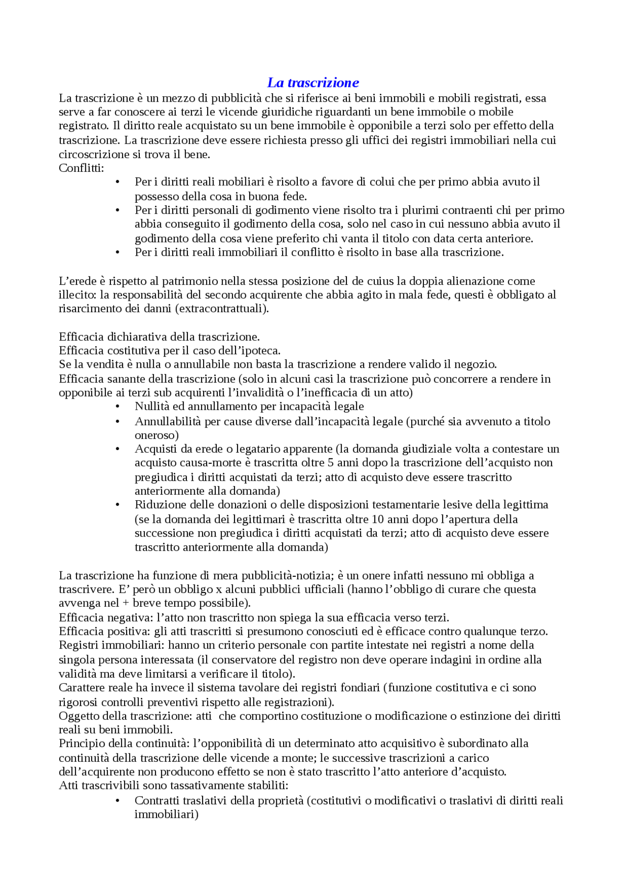 Trascrizione Docsity