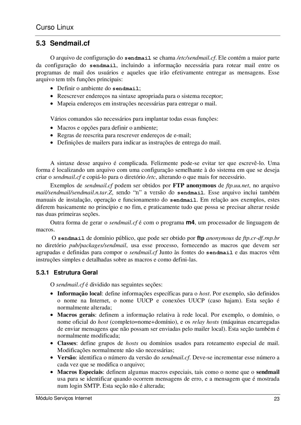 Módulo Serviços Internet Apostilas Informática Part3 Docsity