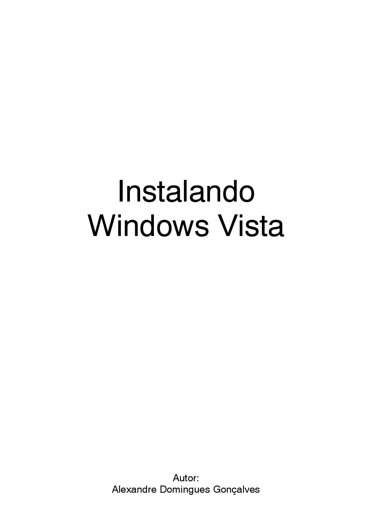Instalação De Windows Vista Apostilas Informática Part1 Docsity