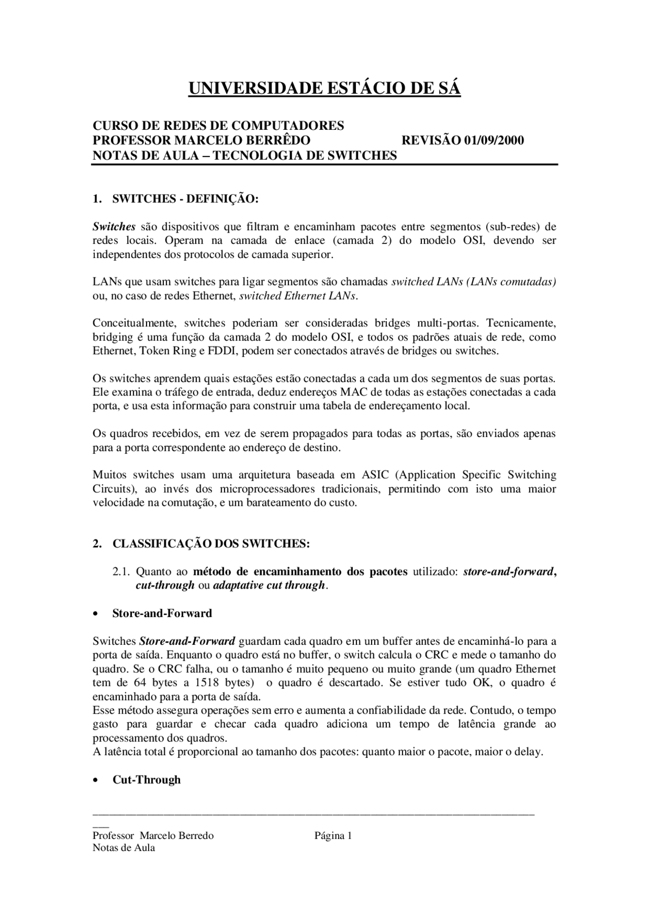 Switches Apostilas Informática Part1 Apuntes Informática Docsity
