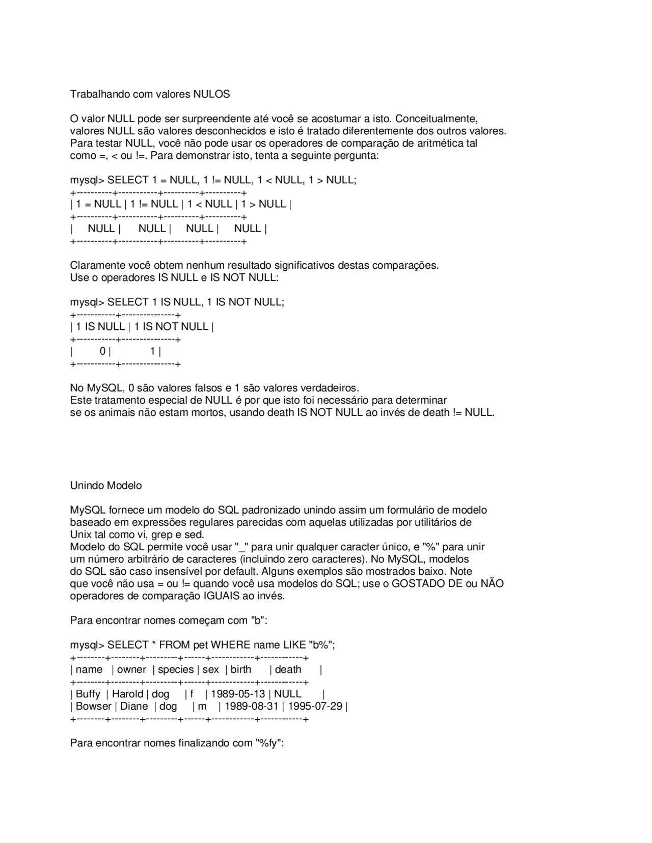 Tutorial De Mysql Apostilas Informática Part3 Docsity