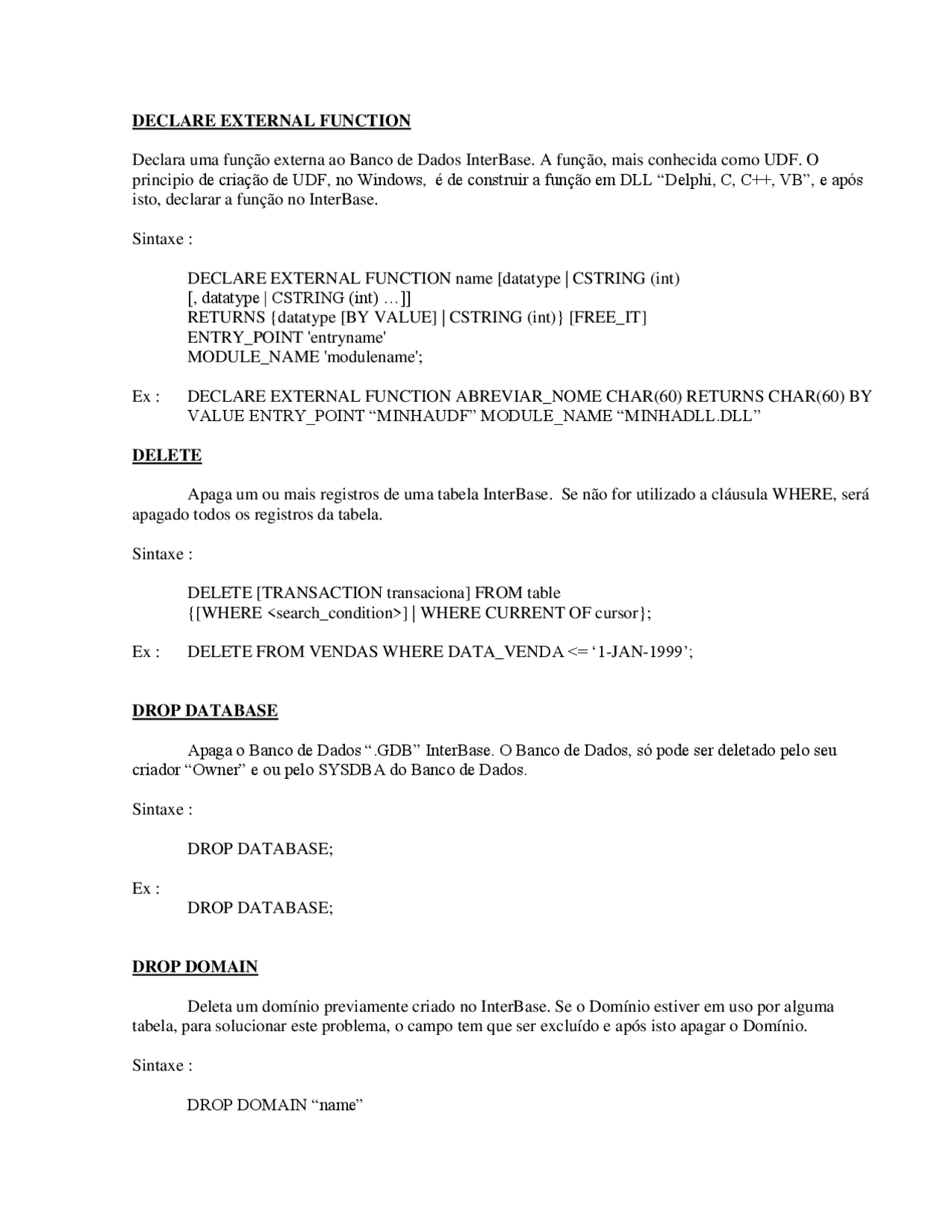 Interbase 6.0 - Apostilas - Informática Part2 - Docsity