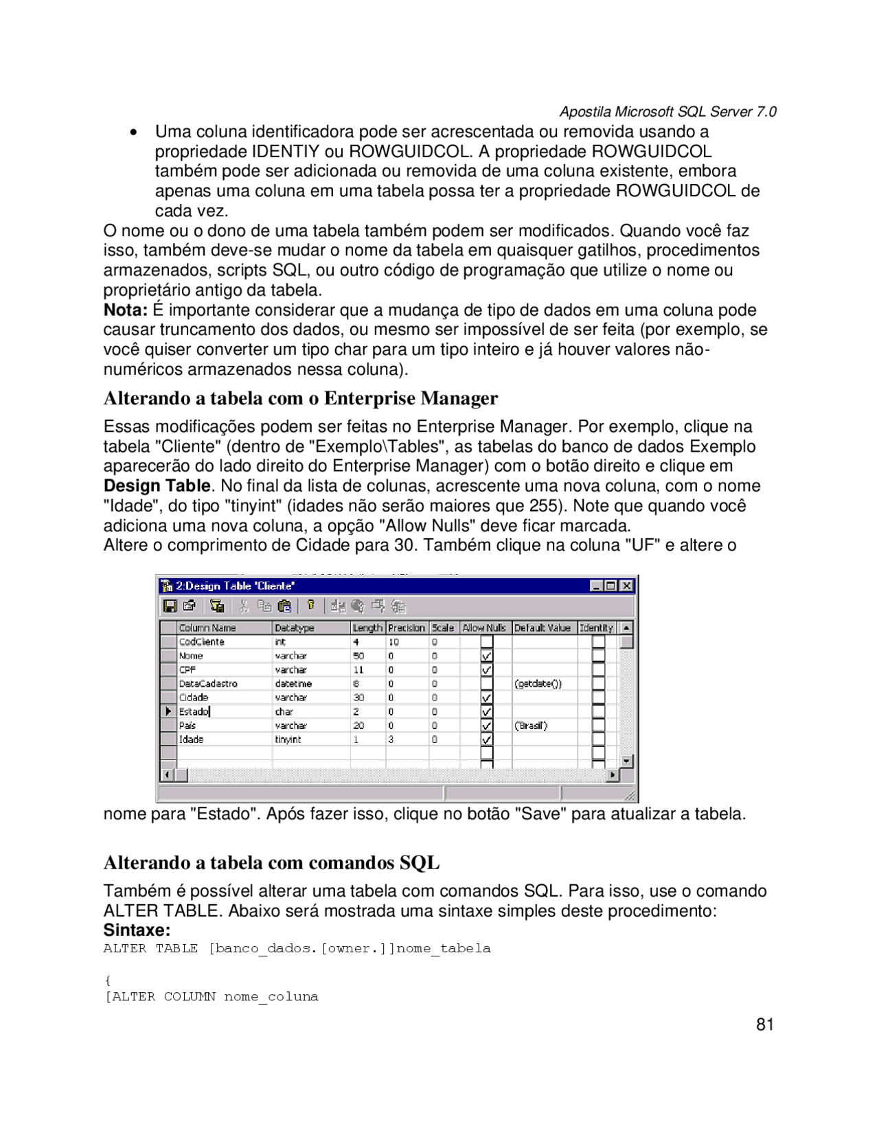 Microsoft Sql Server 70 Apostilas Informática Part2 Docsity