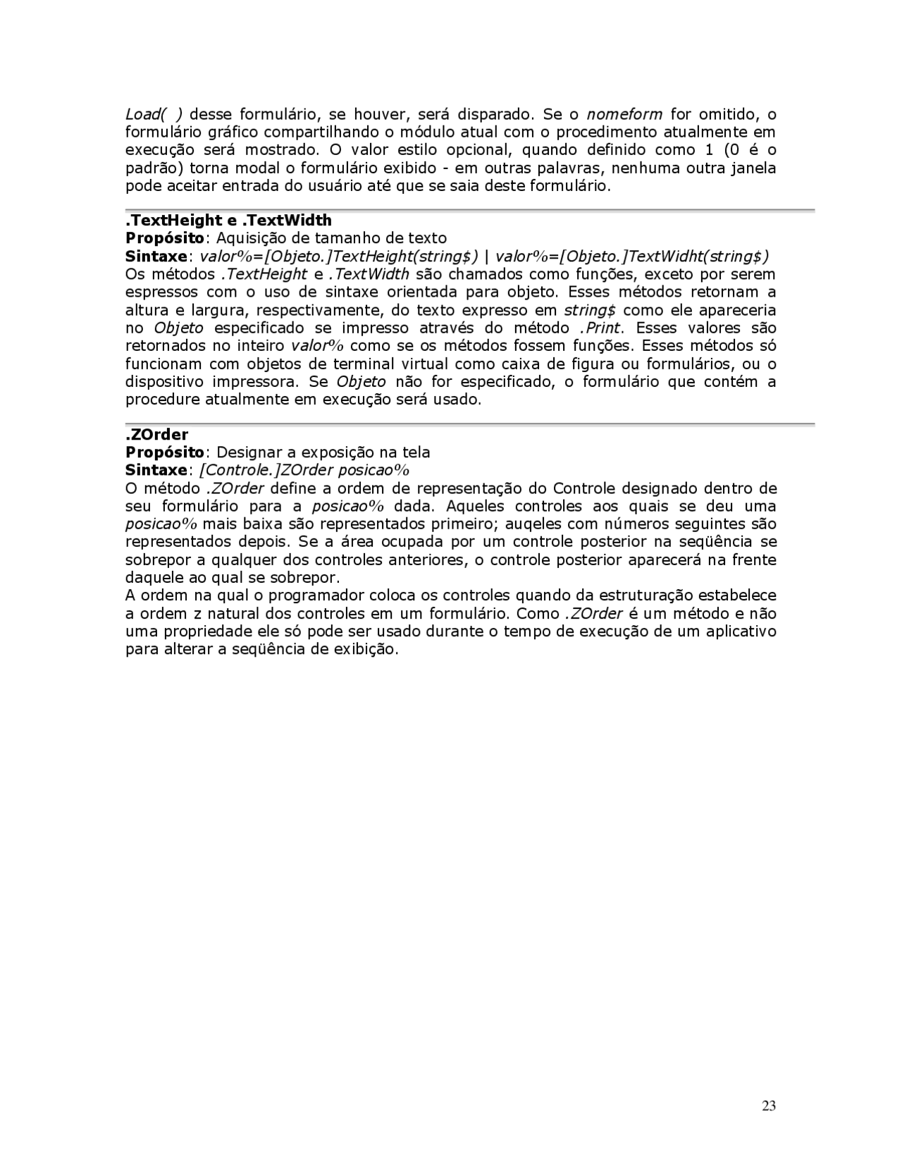 Guia de Referência do Visual Basic - Apostilas - Informática Part2 - Docsity