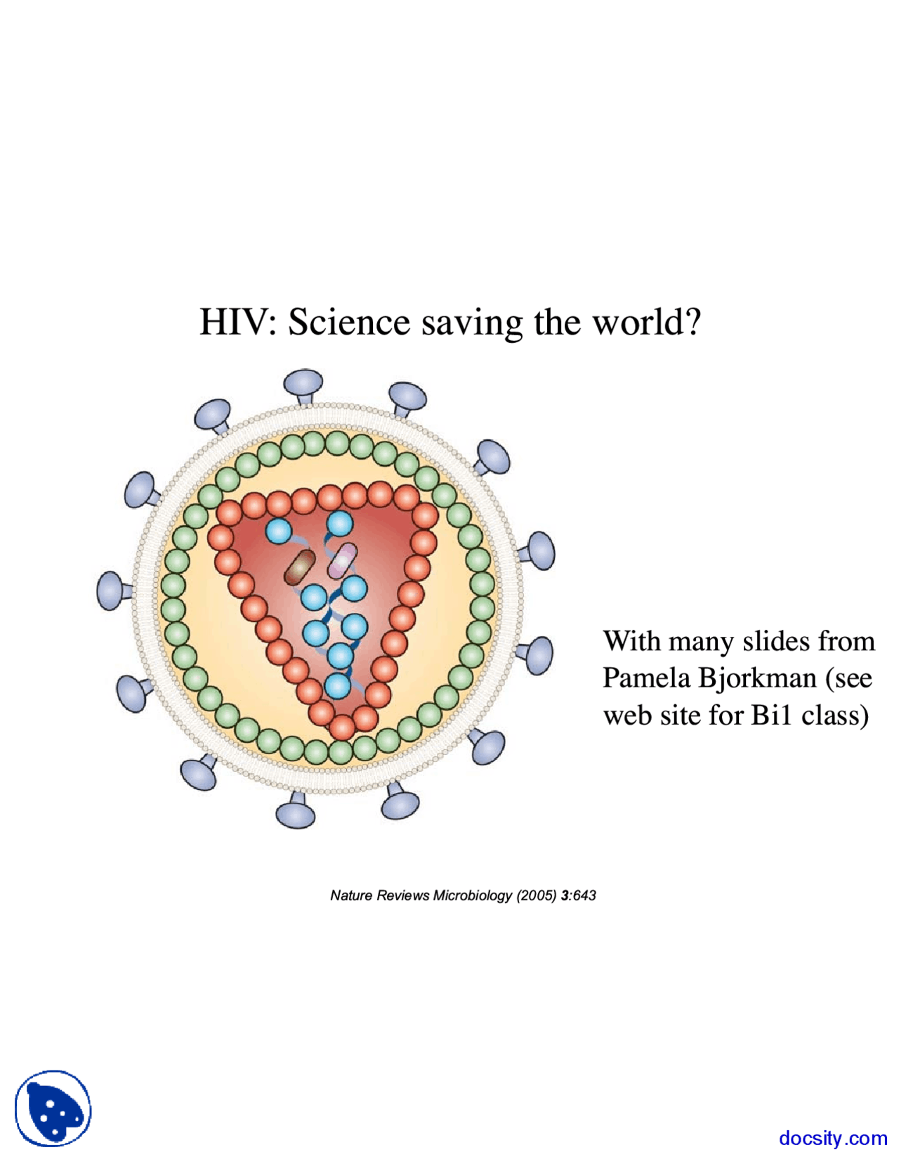 Hiv Macromolecular Machines Lecture Slides Docsity